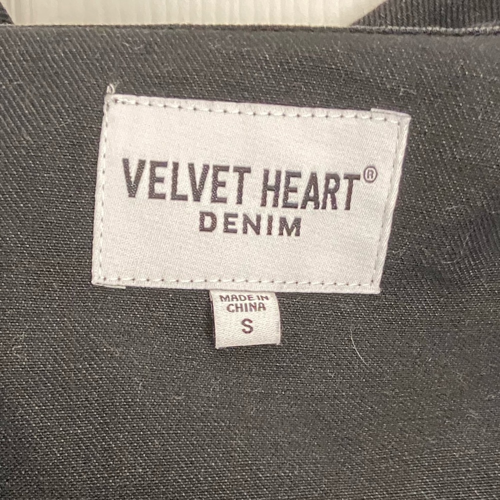 Velvet Heart Denim Jacket With Tan Fur Sleeves - Gem